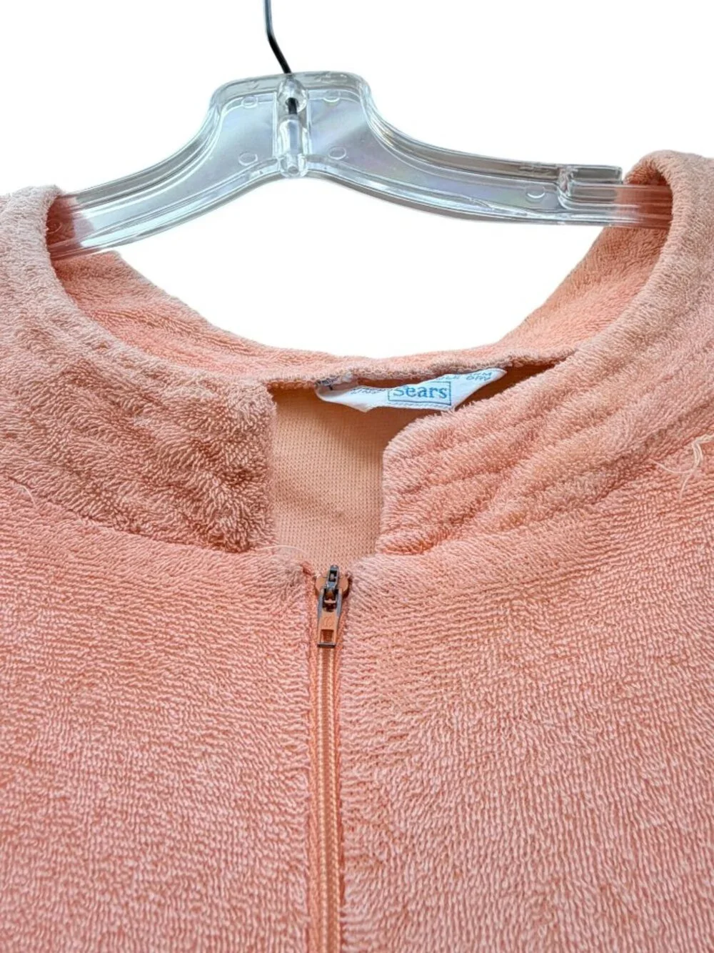 Sears | Swim | Vintage Sears Terry Cloth Robe 5x Cover Up Peachy Orange ...